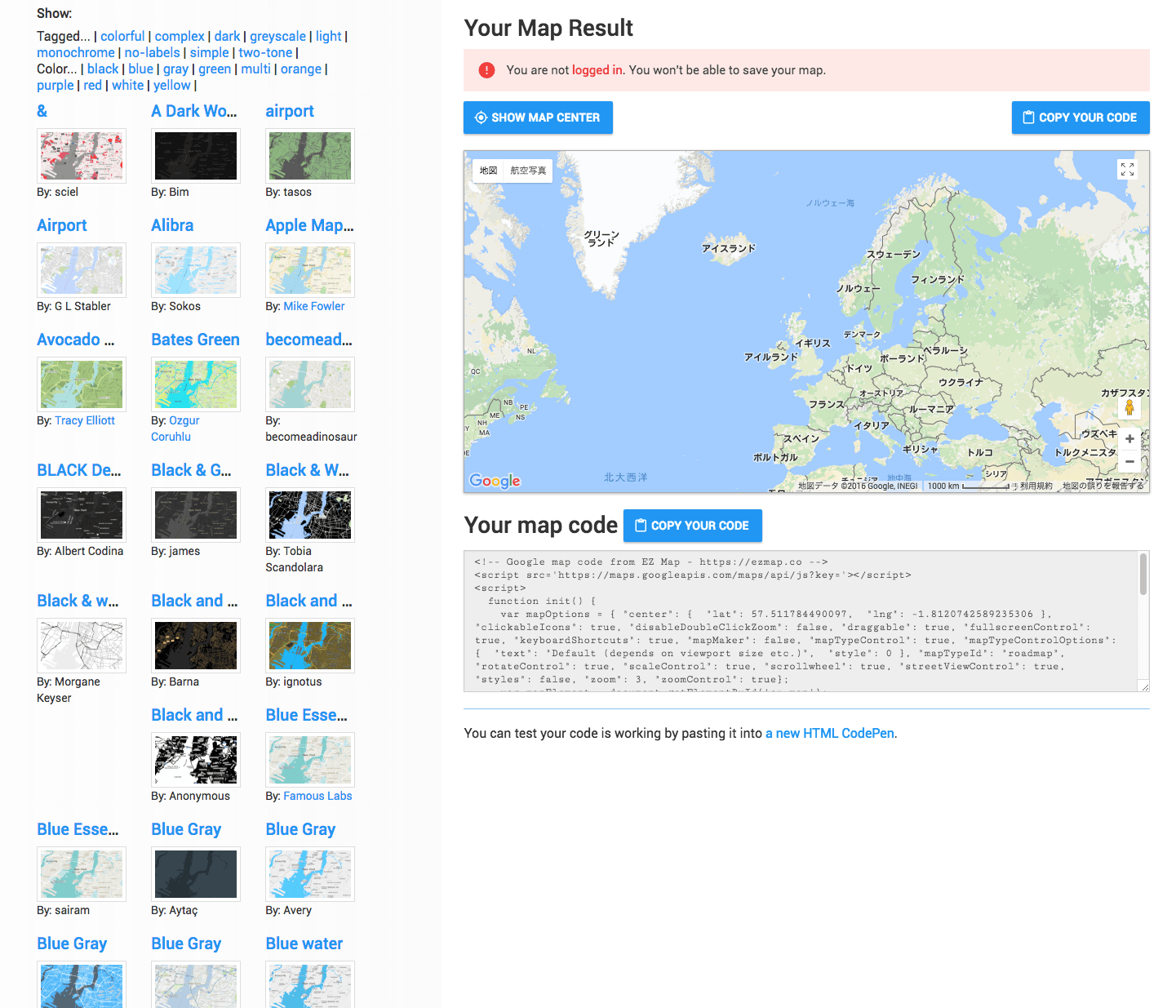 埋め込み用GoogleMapを簡単にカスタマイズする！「EZ Map」 | さんぽずかん