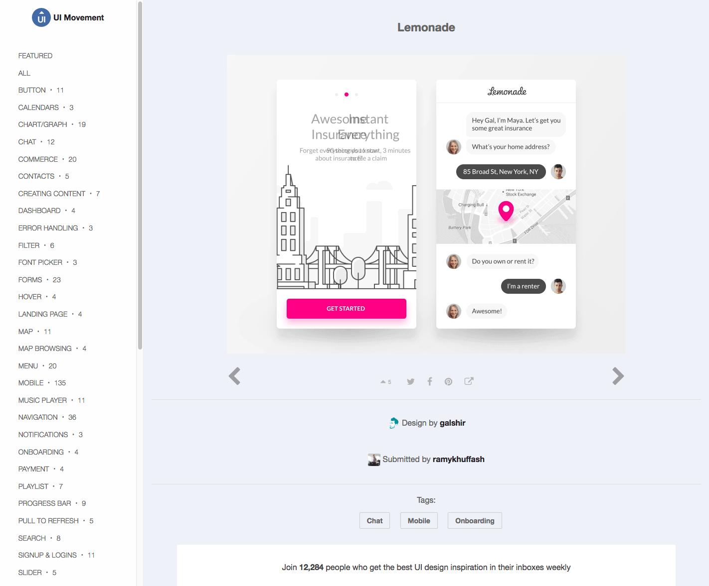 デザイナーならみておきたい！UIデザインを集めたサイト UI Movement | さんぽずかん